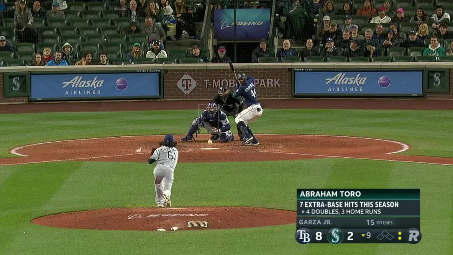 Ralph Garza Jr. Foul to Julio Rodriguez | 05/07/2022 | MLB.com
