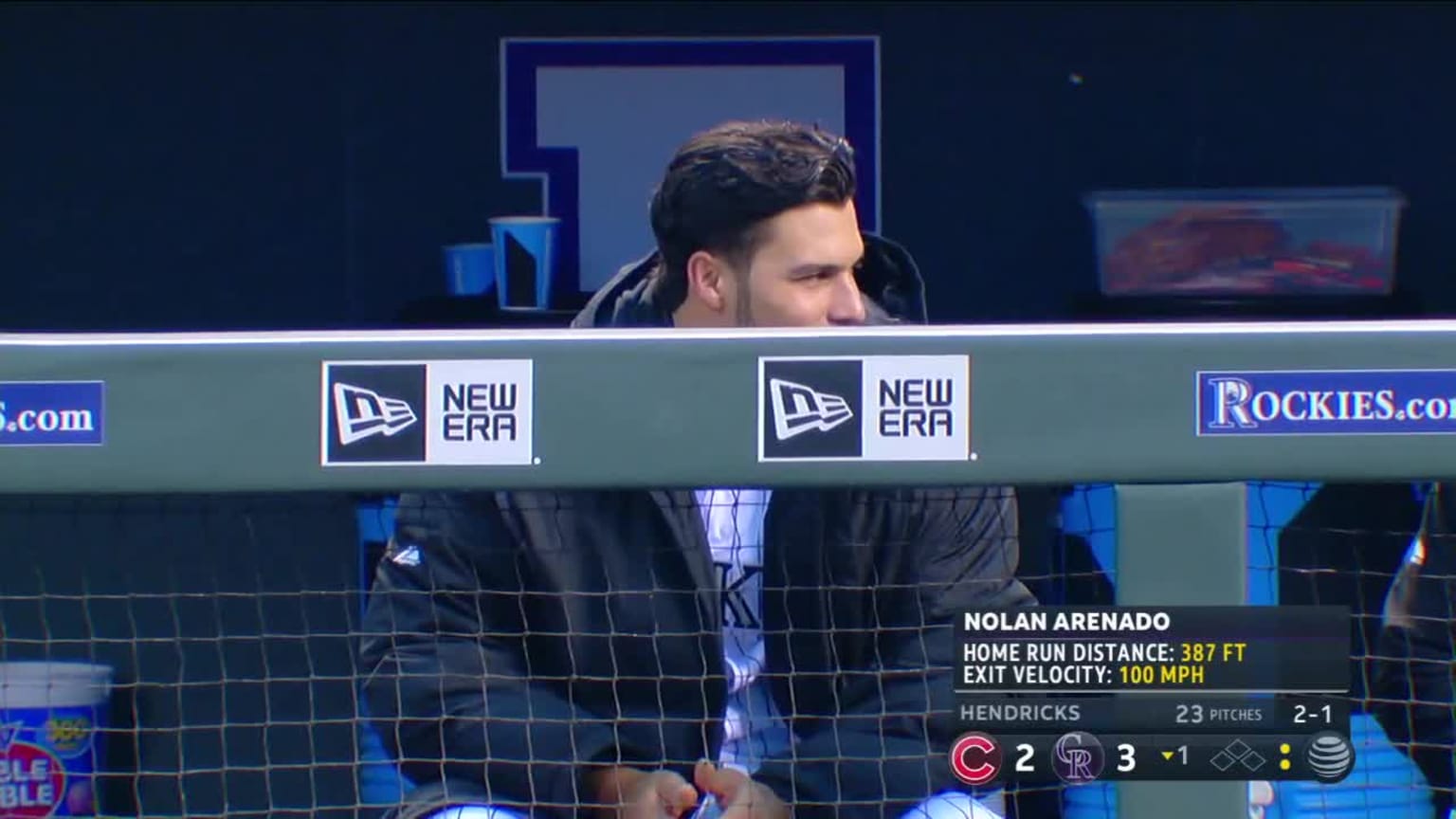 Trevor Story hit by pitch. | 04/20/2018 | Boston Red Sox
