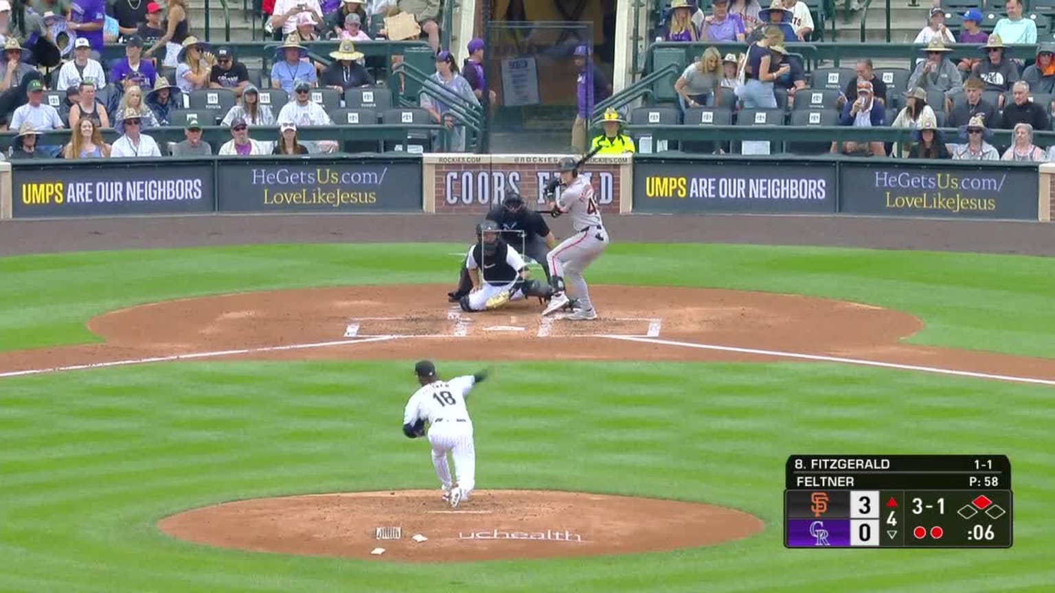 Tyler Fitzgerald flies out to left fielder Sam Hilliard. | 07/21/2024 ...