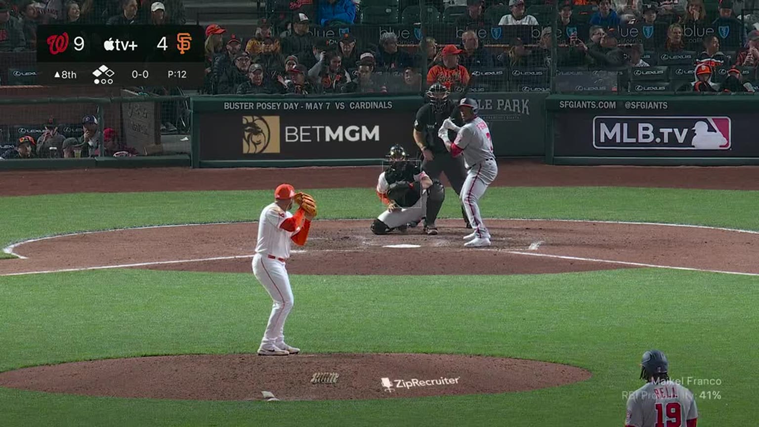 Kervin Castro Swinging Strike to Maikel Franco | 04/29/2022 | Atlanta ...