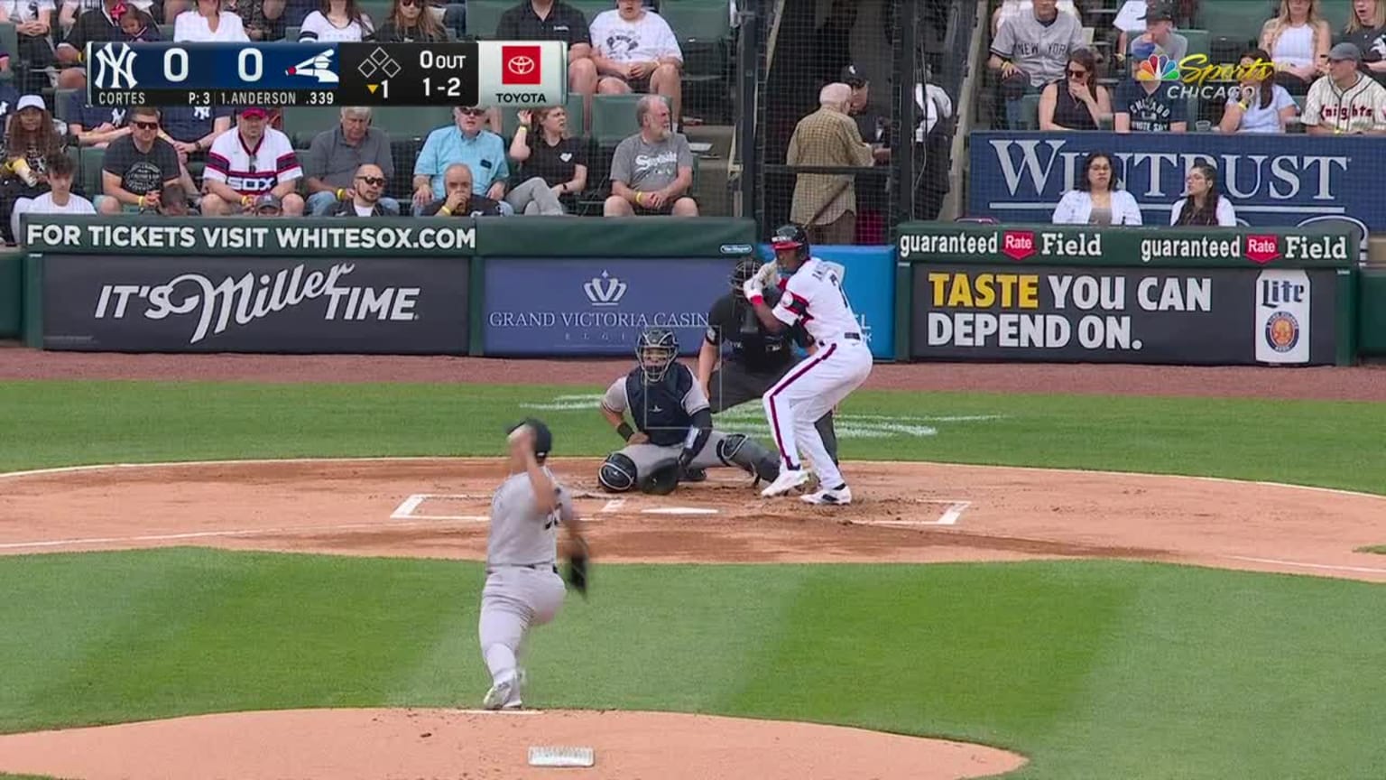 Nestor Cortes Ball to Tim Anderson | 05/15/2022 | Philadelphia Phillies