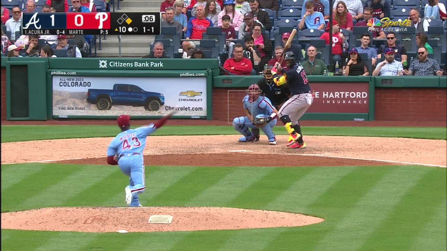Yunior Marte Ball to Ronald Acuna Jr. | 06/22/2023 | Atlanta Braves