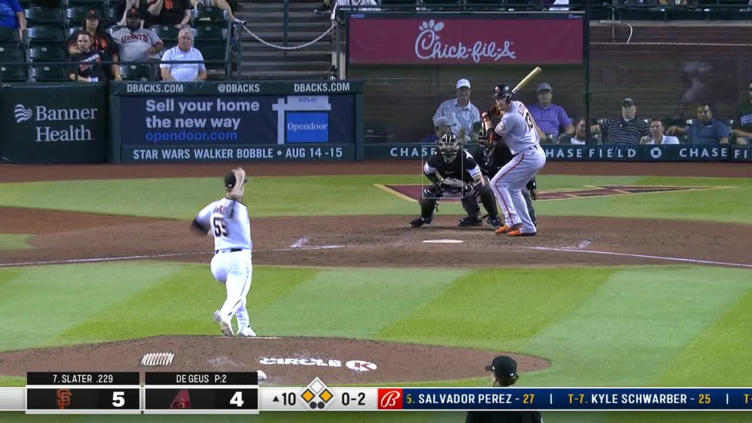 Austin Slater strikes out swinging. | 08/05/2021 | MLB.com