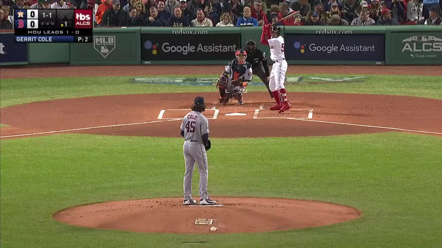 Gerrit Cole Bola mala to Mookie Betts | 14/10/2018 | Los Padres de San ...