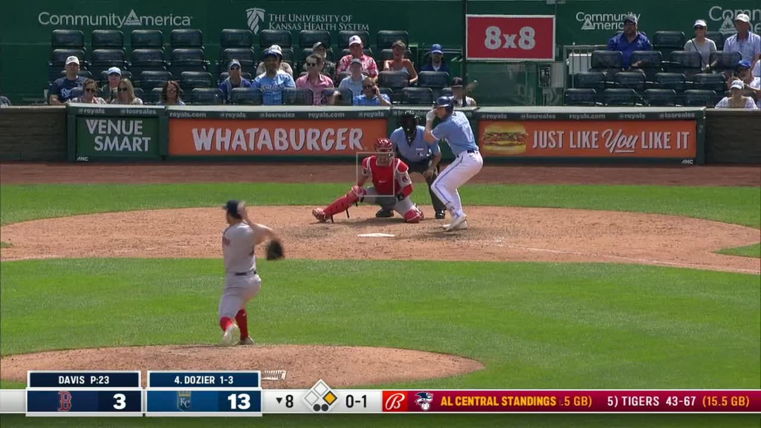 Austin Davis Ball In Dirt to Hunter Dozier | 08/07/2022 | MLB.com