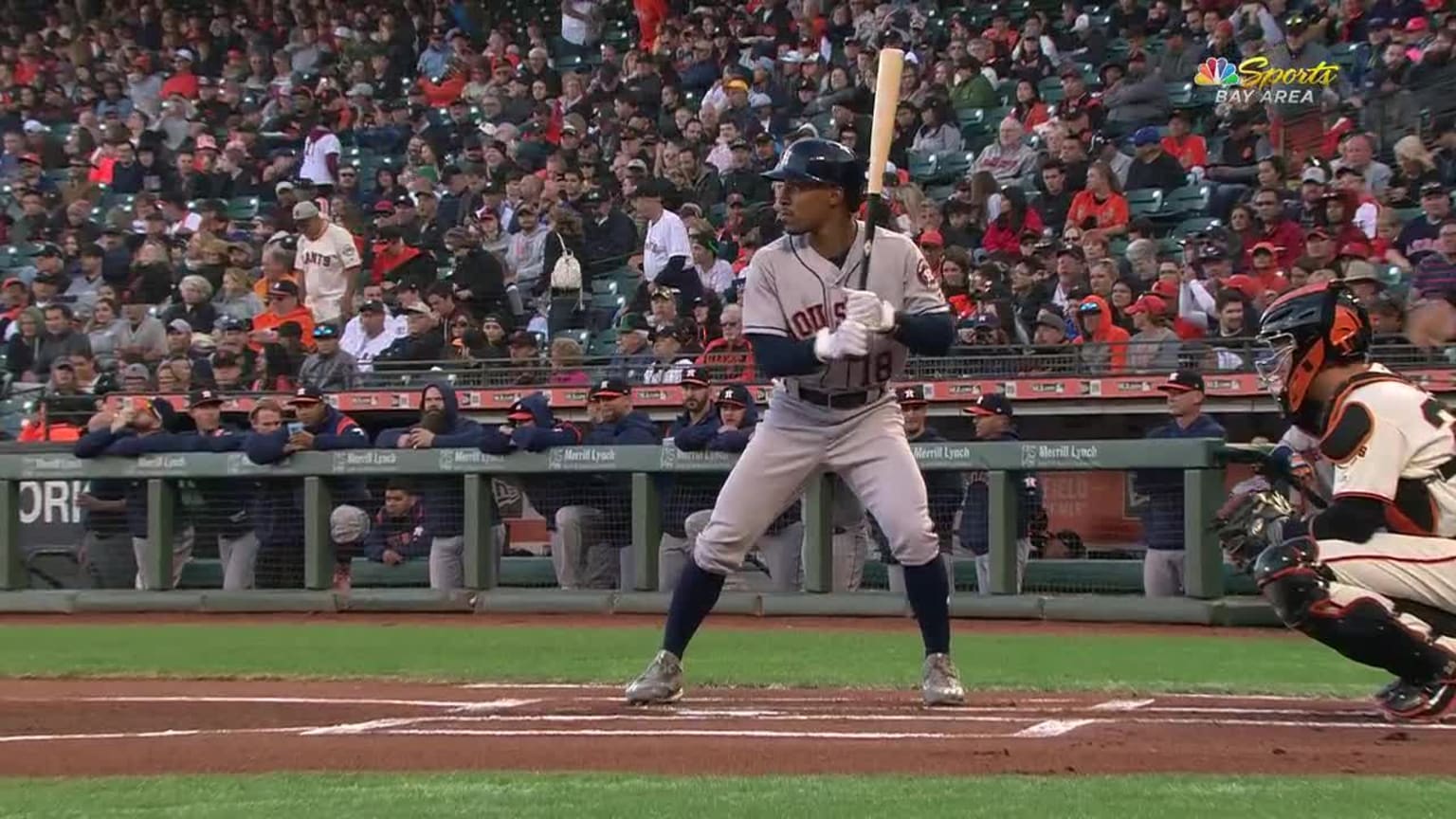 Dereck Rodriguez Called Strike to Tony Kemp | 08/06/2018 | Los Angeles ...