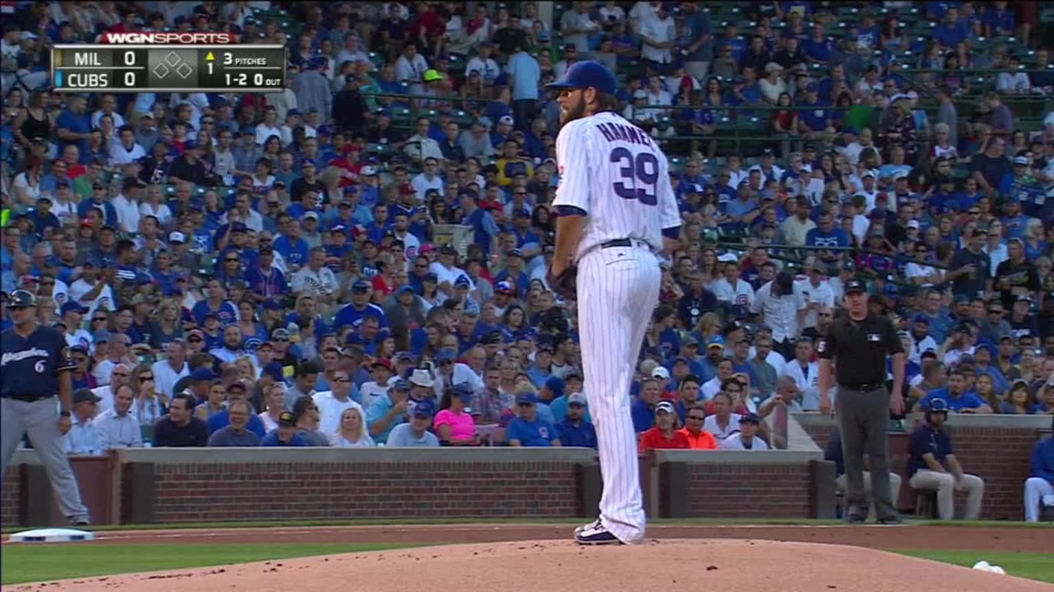 Jason Hammel Ball to Jonathan Villar | 08/16/2016 | Cincinnati Reds