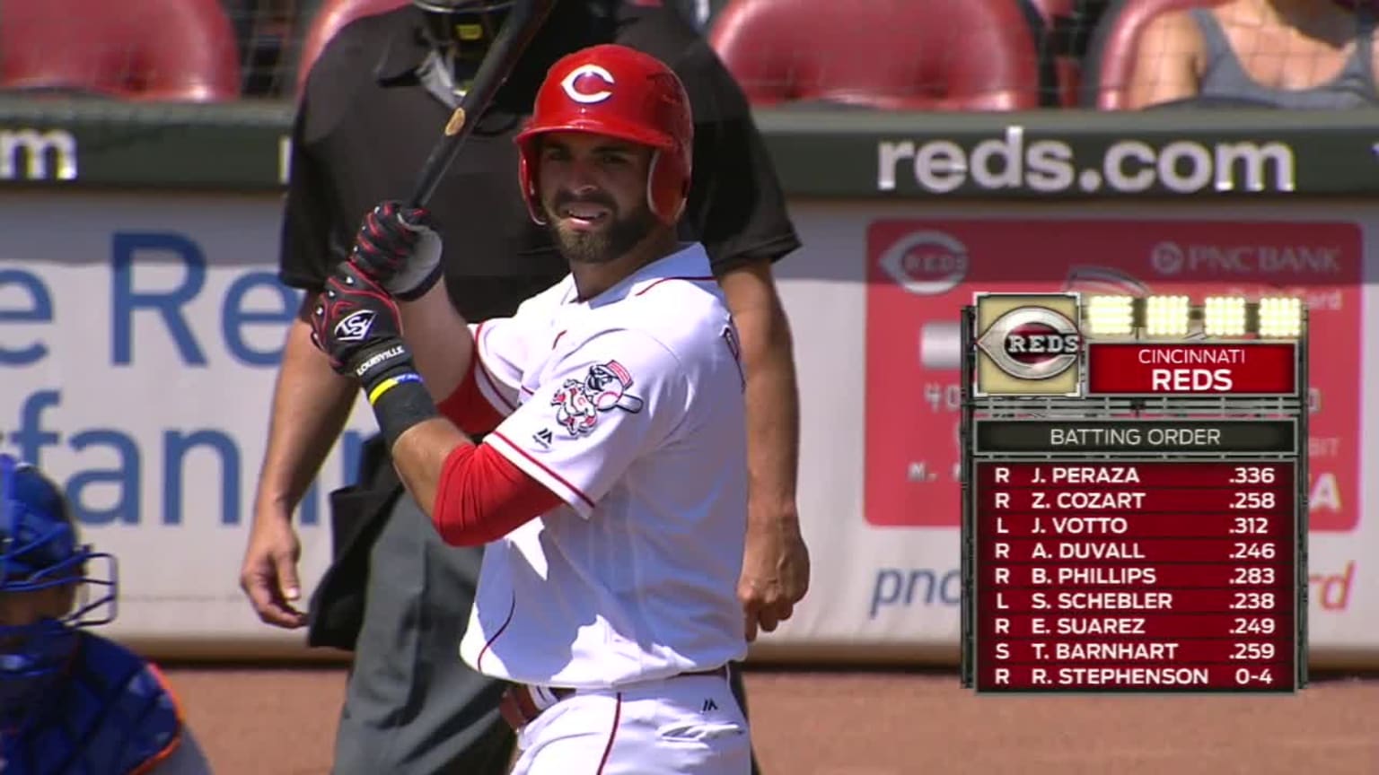 Bartolo Colon Strike cantado to Jose Peraza | 05/09/2016 | Los Red Sox de Boston