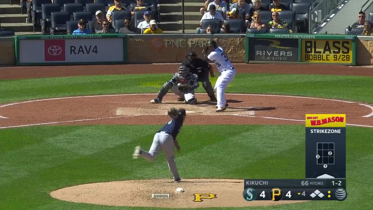 Jose Osuna grounds out to first baseman Daniel Vogelbach. | 09/19/2019 ...