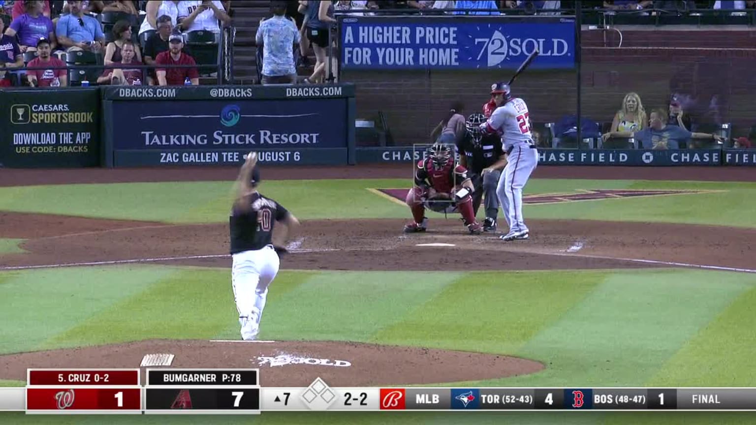 Nelson Cruz hit by pitch. | 07/23/2022 | MLB.com