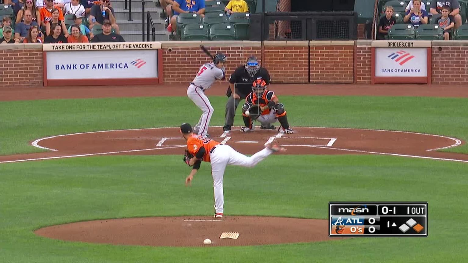 Matt Harvey Ball to Freddie Freeman | 08/21/2021 | Baltimore Orioles Matt Harvey Ball to Freddie Freeman | 08/21/2021 | Baltimore Orioles