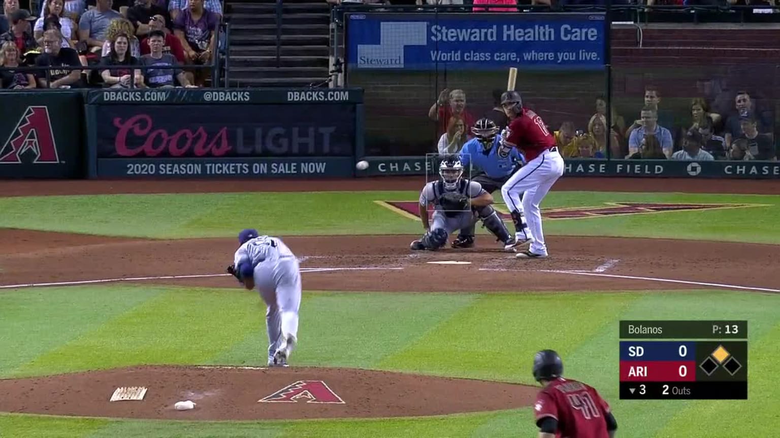 Ronald Bolanos Foul to Nick Ahmed | 09/29/2019 | MLB.com