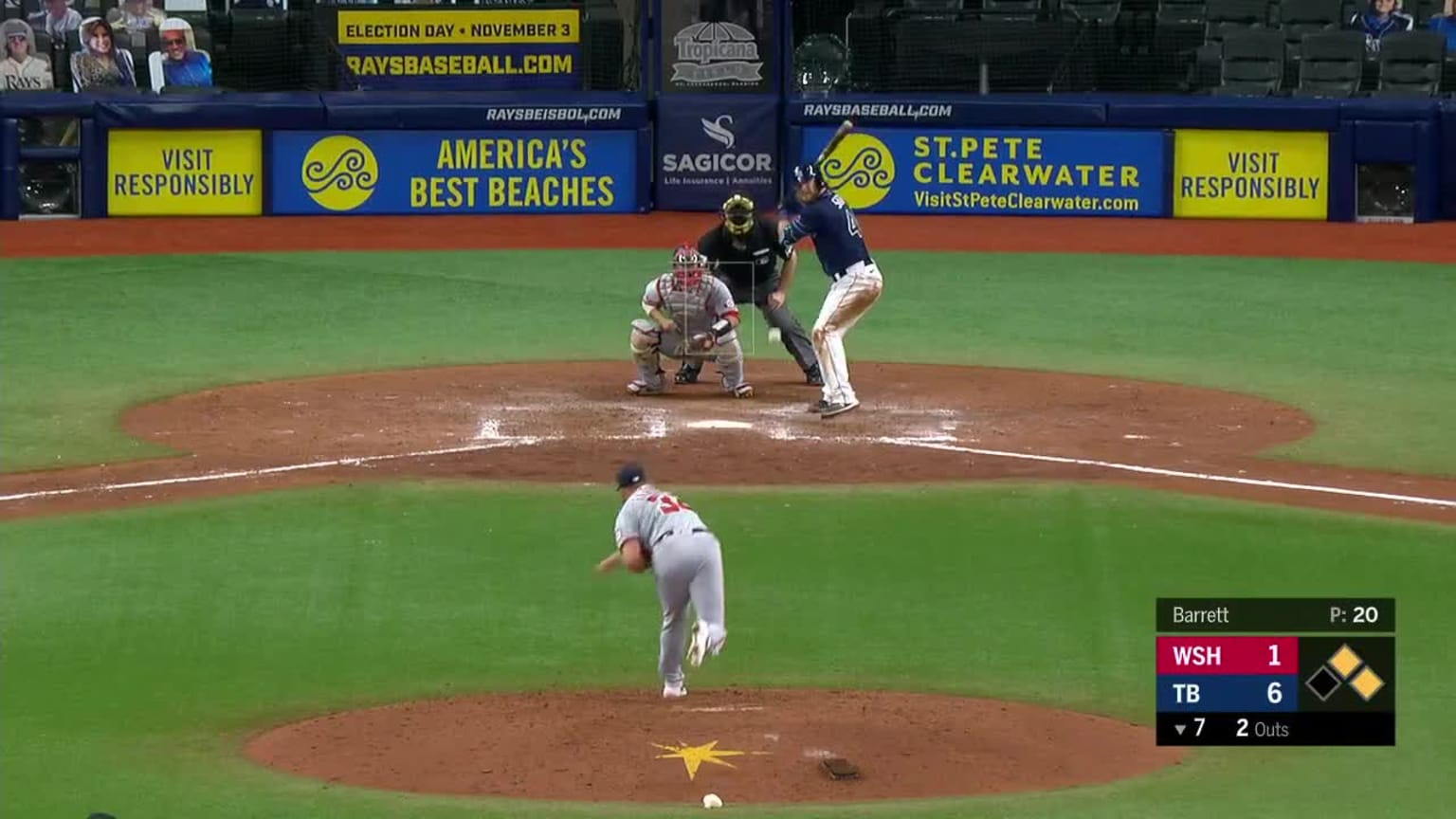 Aaron Barrett Ball to Kevan Smith | 09/15/2020 | MLB.com