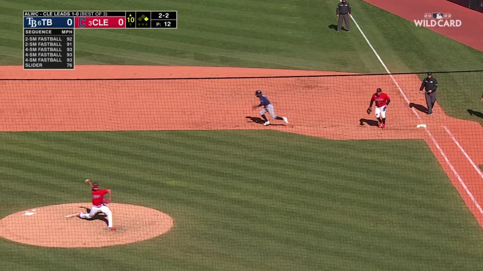 Taylor Walls strikes out on a foul tip. Vidal Brujan steals (2) 2nd ...