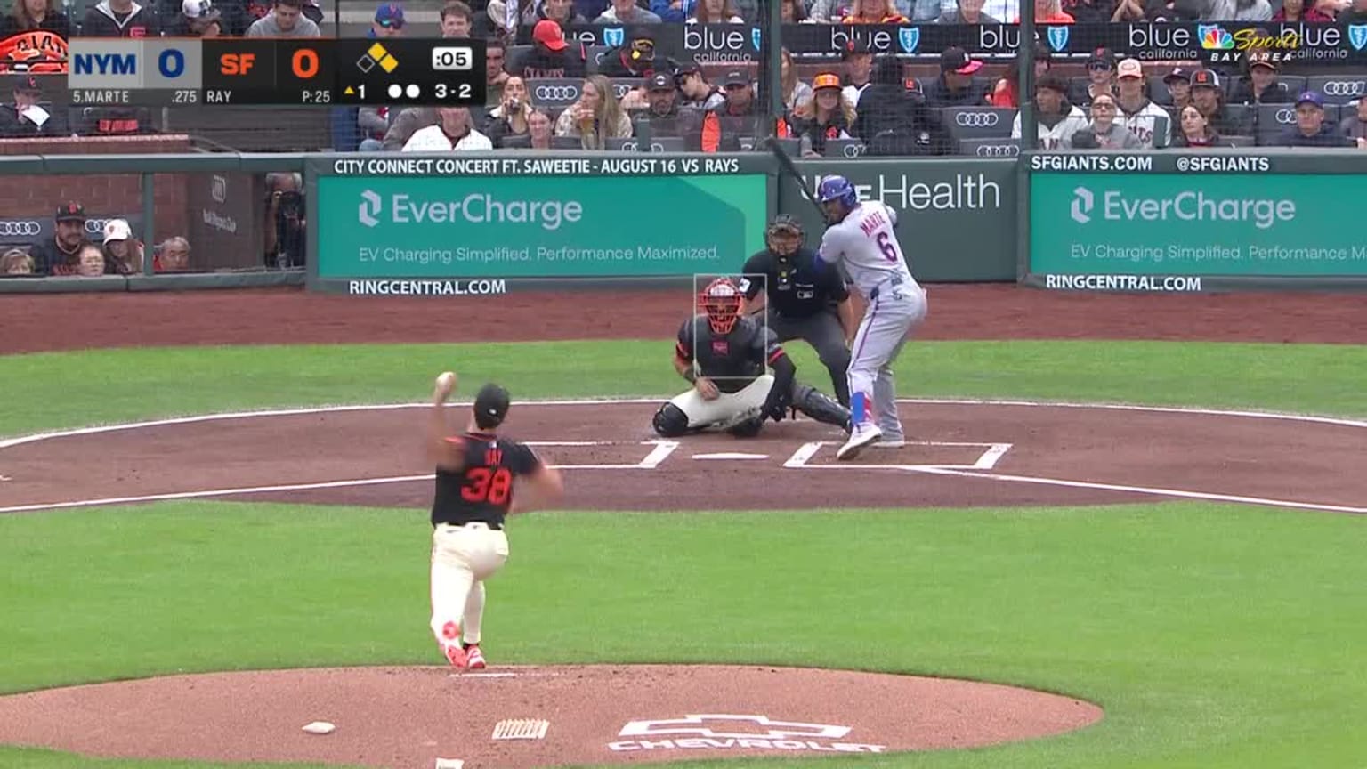 Starling Marte lines out sharply to left fielder Heliot Ramos. | 07/26/2025 | MLB.com