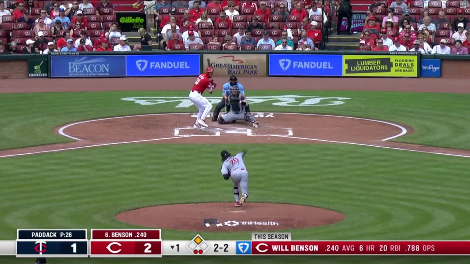 Will Benson strikes out swinging. | 06/19/2025 | MLB.com