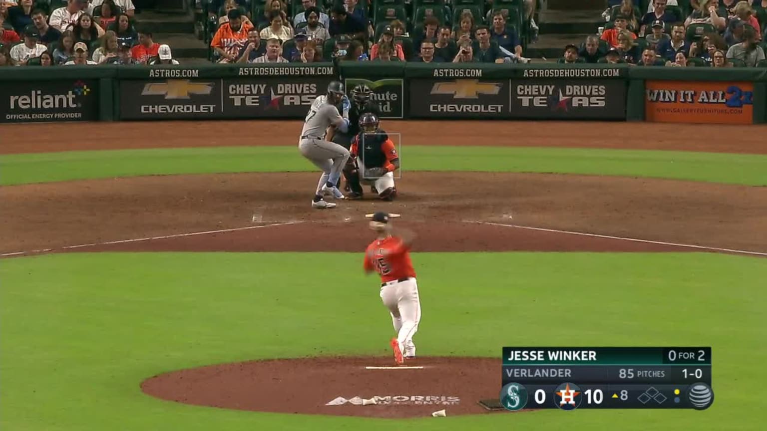 Justin Verlander Foul to Jesse Winker | 07/29/2022 | MLB.com