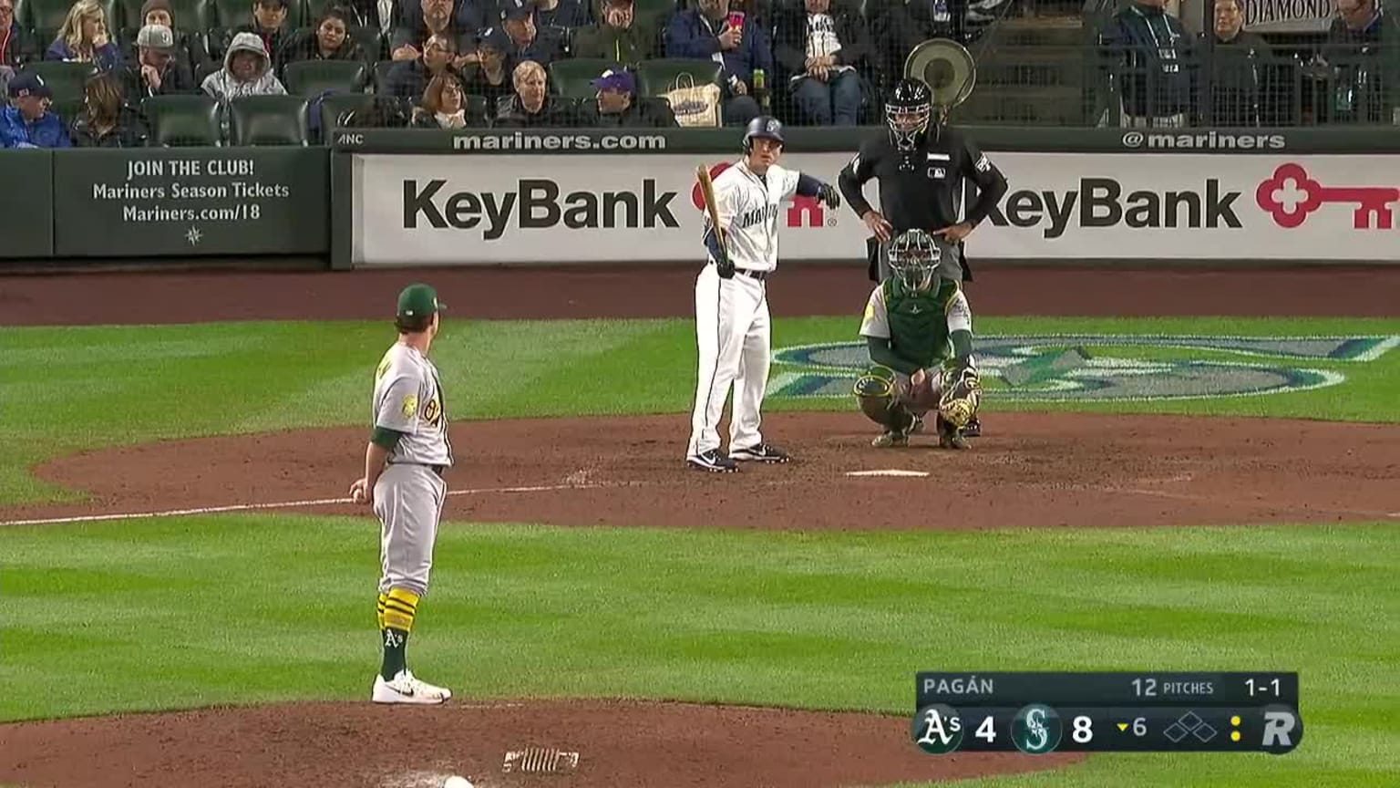 Kyle Seager homers (3) on a fly ball to right center field. | 04/14 ...