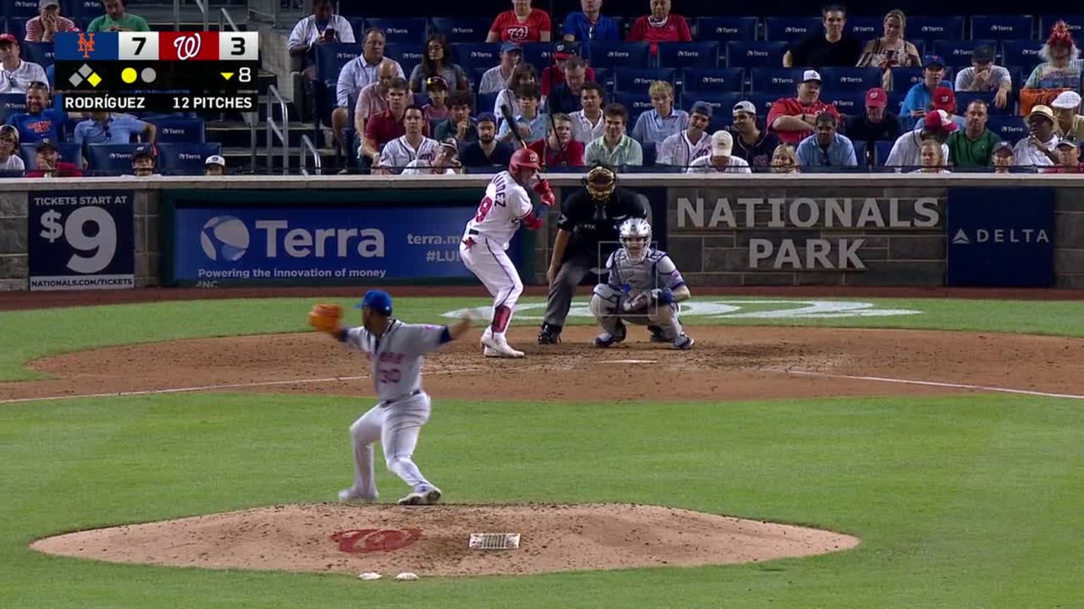 Joely Rodriguez Called Strike to Yadiel Hernandez | 08/01/2022 | MLB.com
