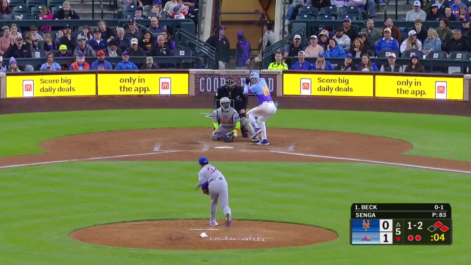 Jordan Beck grounds out, third baseman Brett Baty to first baseman Pete ...