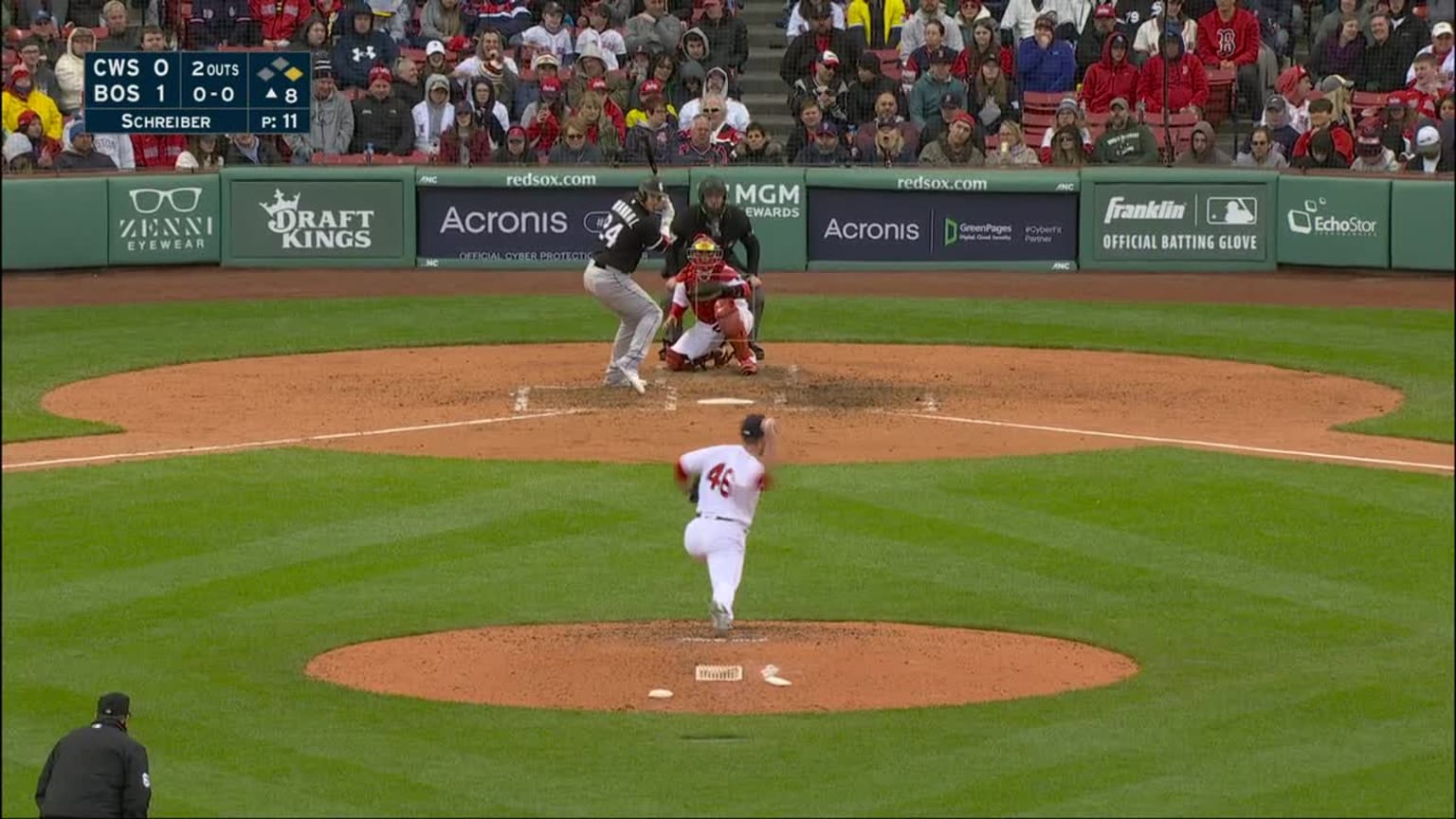 Yasmani Grandal singles on a sharp ground ball to second baseman Trevor ...