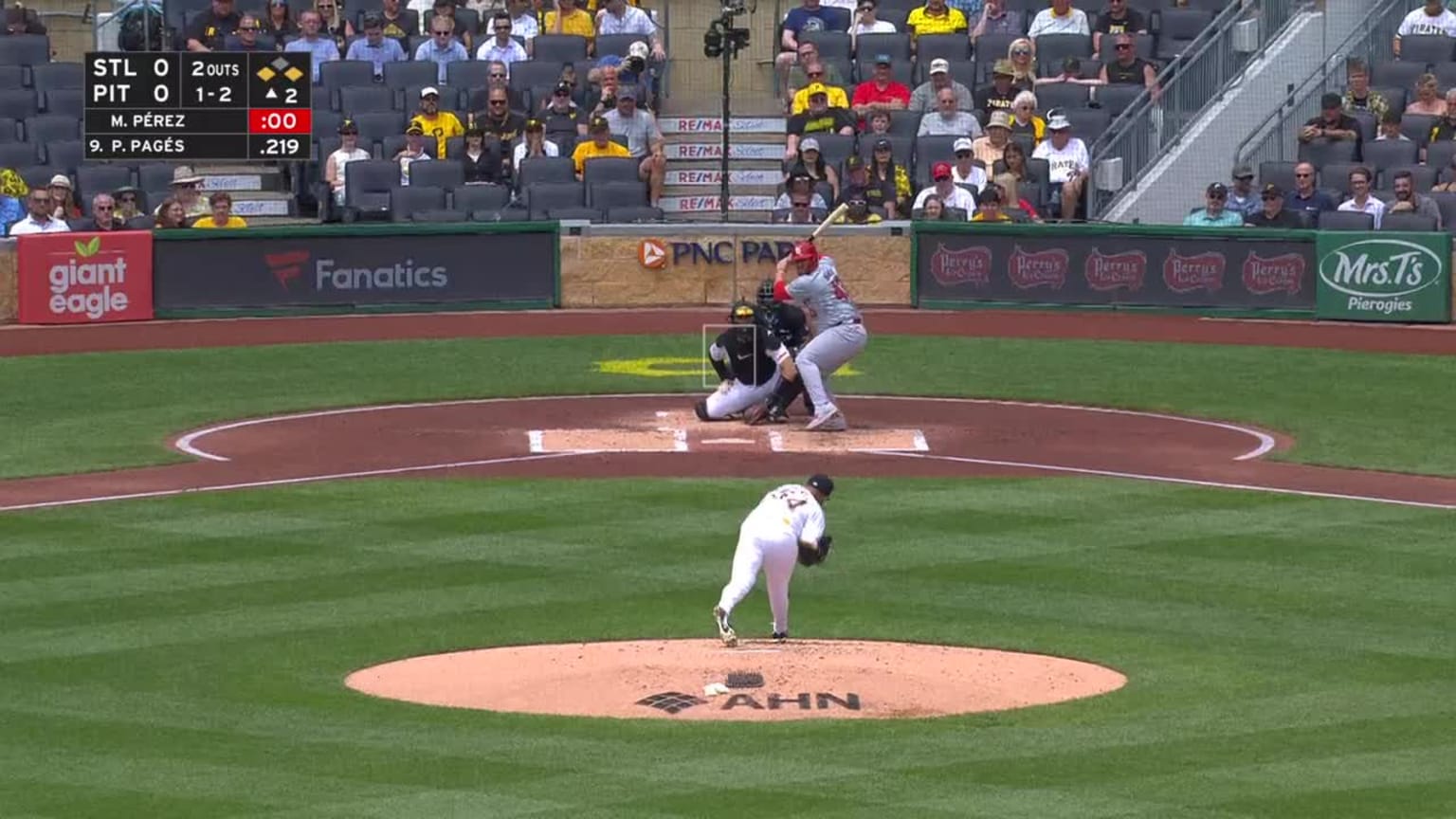 Dylan Carlson caught stealing home, catcher Joey Bart to second baseman ...