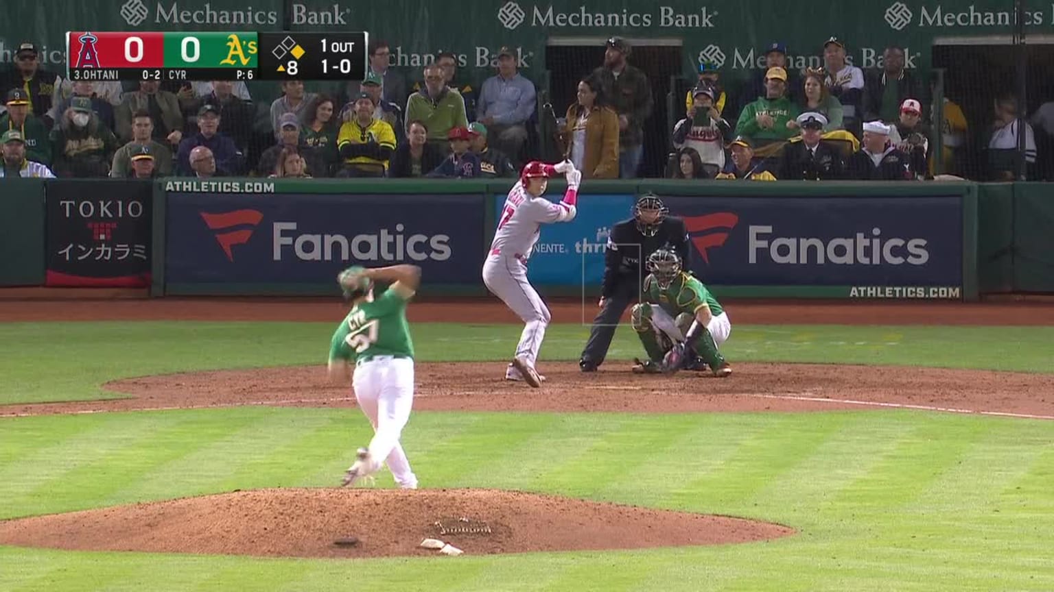 Tyler Cyr Foul to Shohei Ohtani | 10/04/2022 | MLB.com