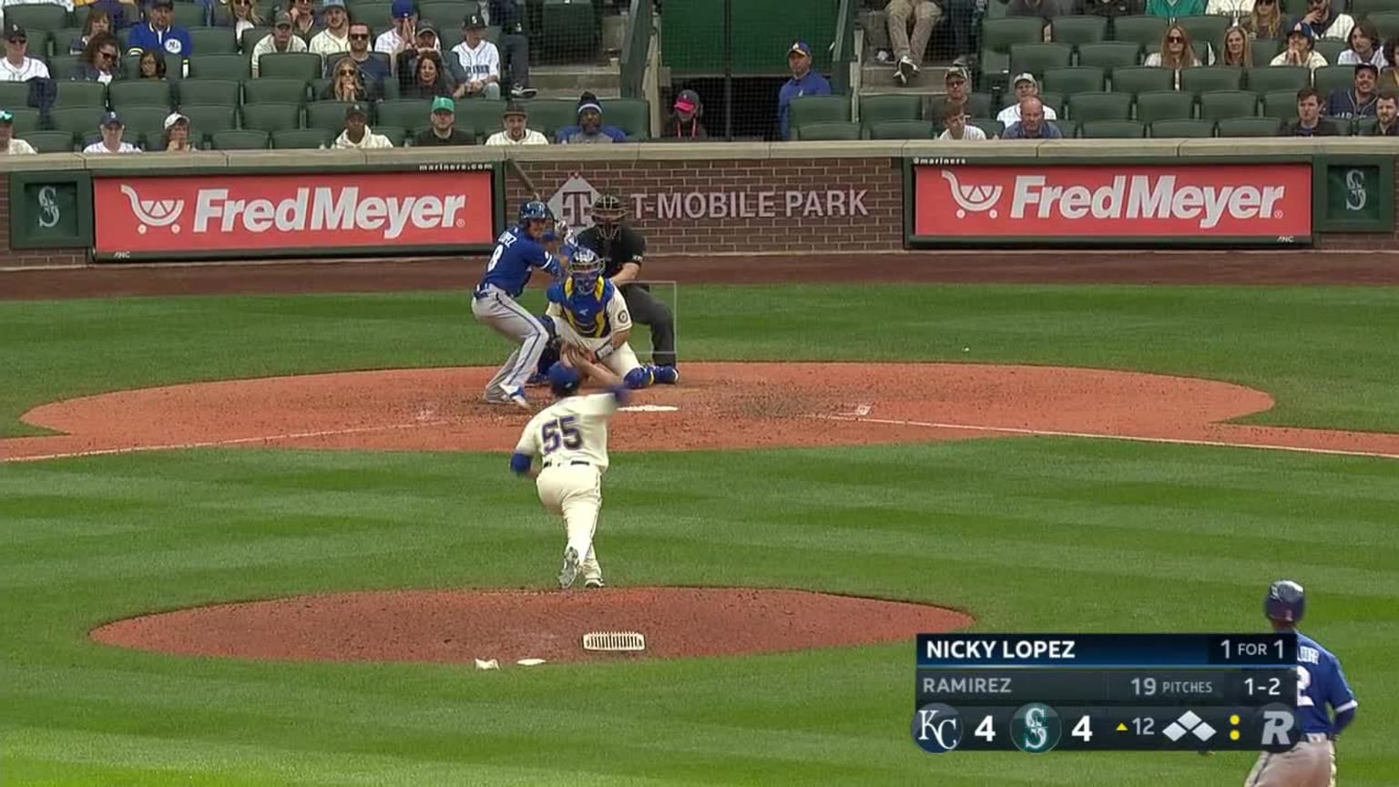 Yohan Ramirez Ball to Nicky Lopez | 04/24/2022 | MLB.com