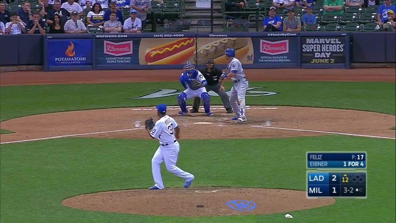 Brett Eibner walks. | 06/02/2017 | Boston Red Sox