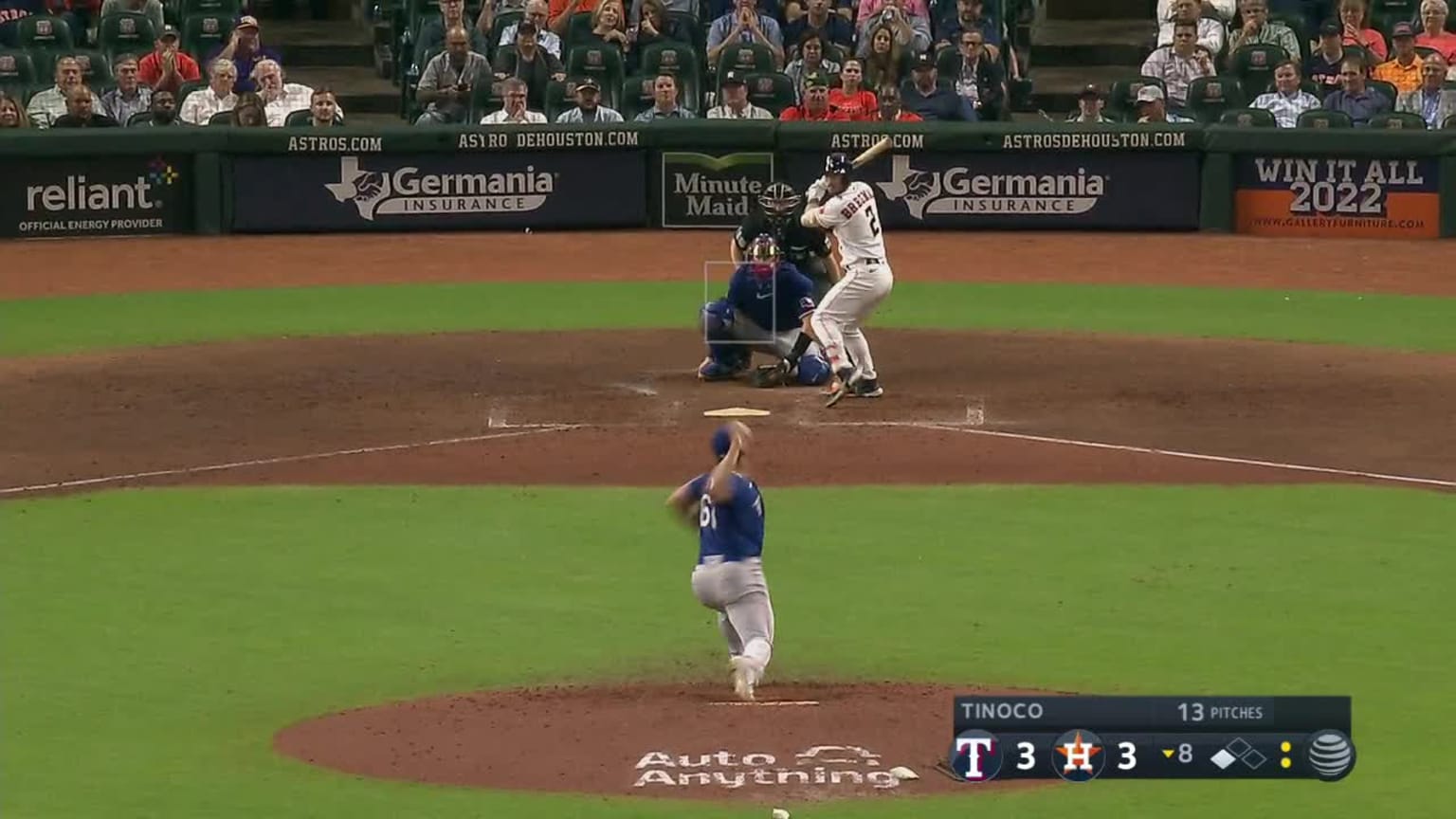 Jesus Tinoco Ball to Alex Bregman | 09/07/2022 | MLB.com