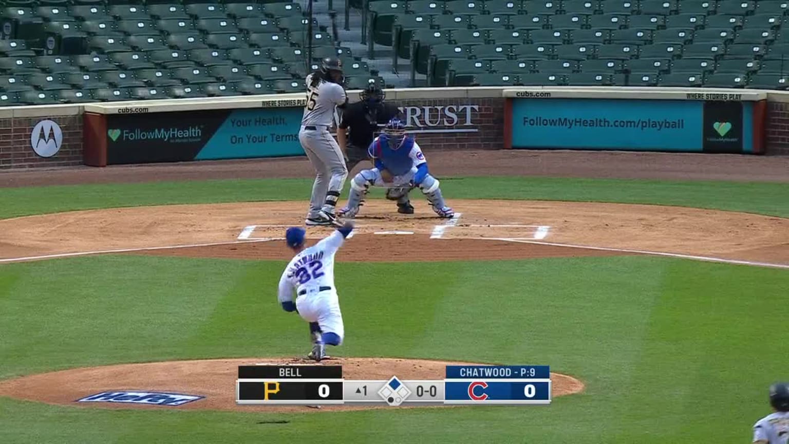 Tyler Chatwood Ball to Josh Bell | 08/01/2020 | Toronto Blue Jays