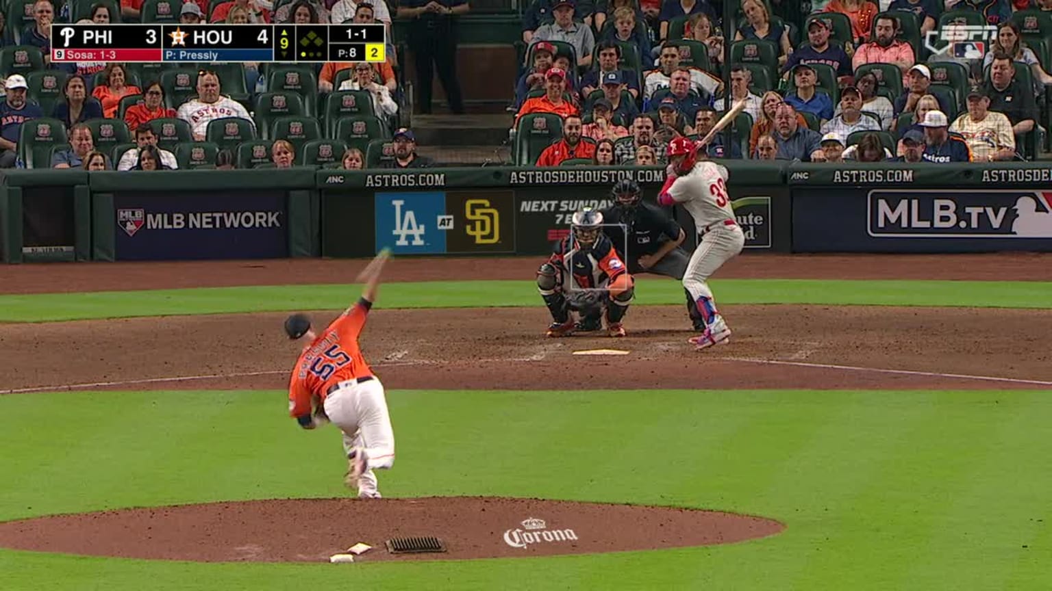 Ryan Pressly Foul to Edmundo Sosa | 04/30/2023 | MLB.com