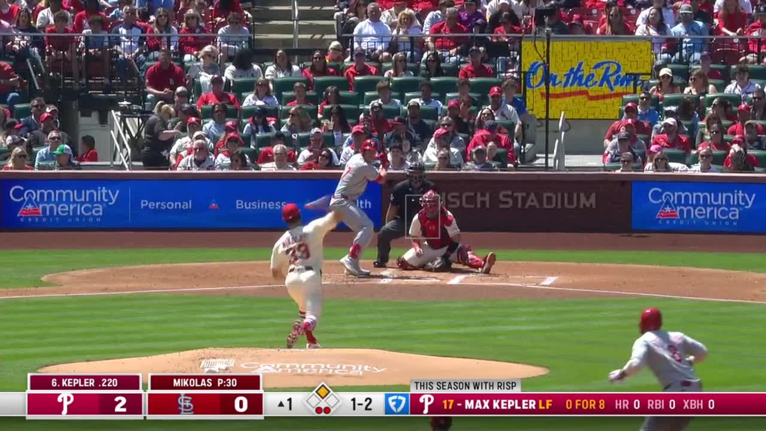 Max Kepler flies out to right fielder Jordan Walker. | 04/12/2025 | MLB.com