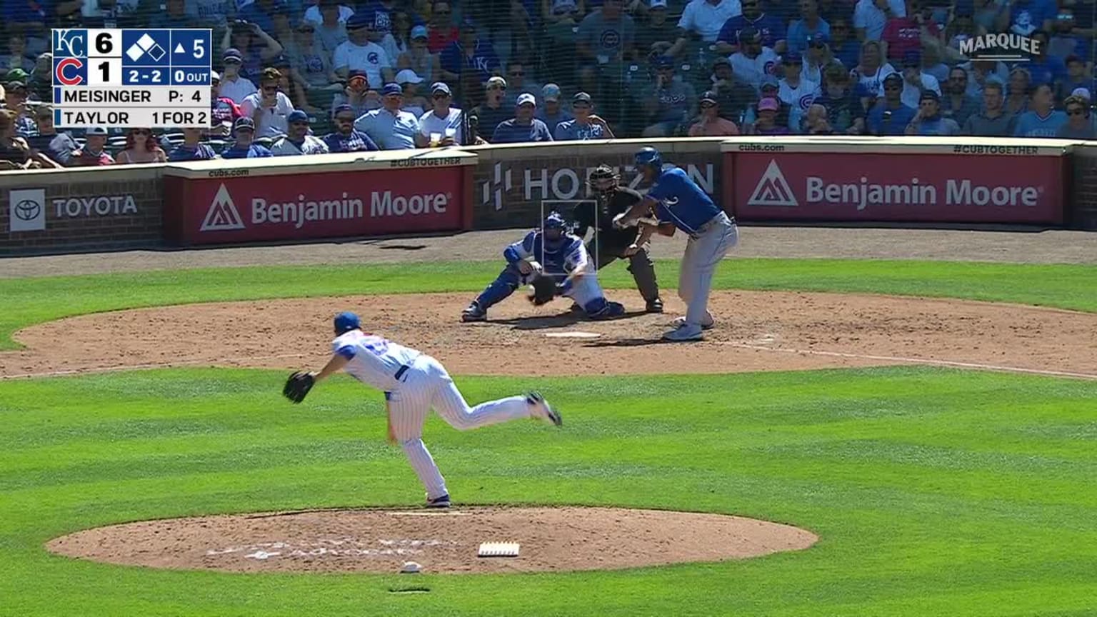 Ryan Meisinger Bola mala to Michael A. Taylor | 22/08/2021 | Los ...