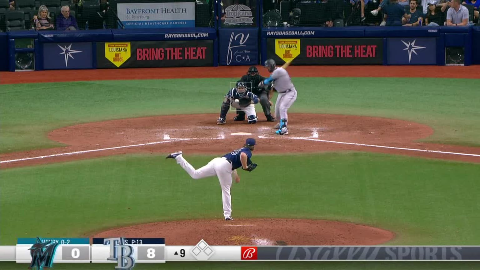 Payton Henry flies out sharply to center fielder Kevin Kiermaier. | 09 ...