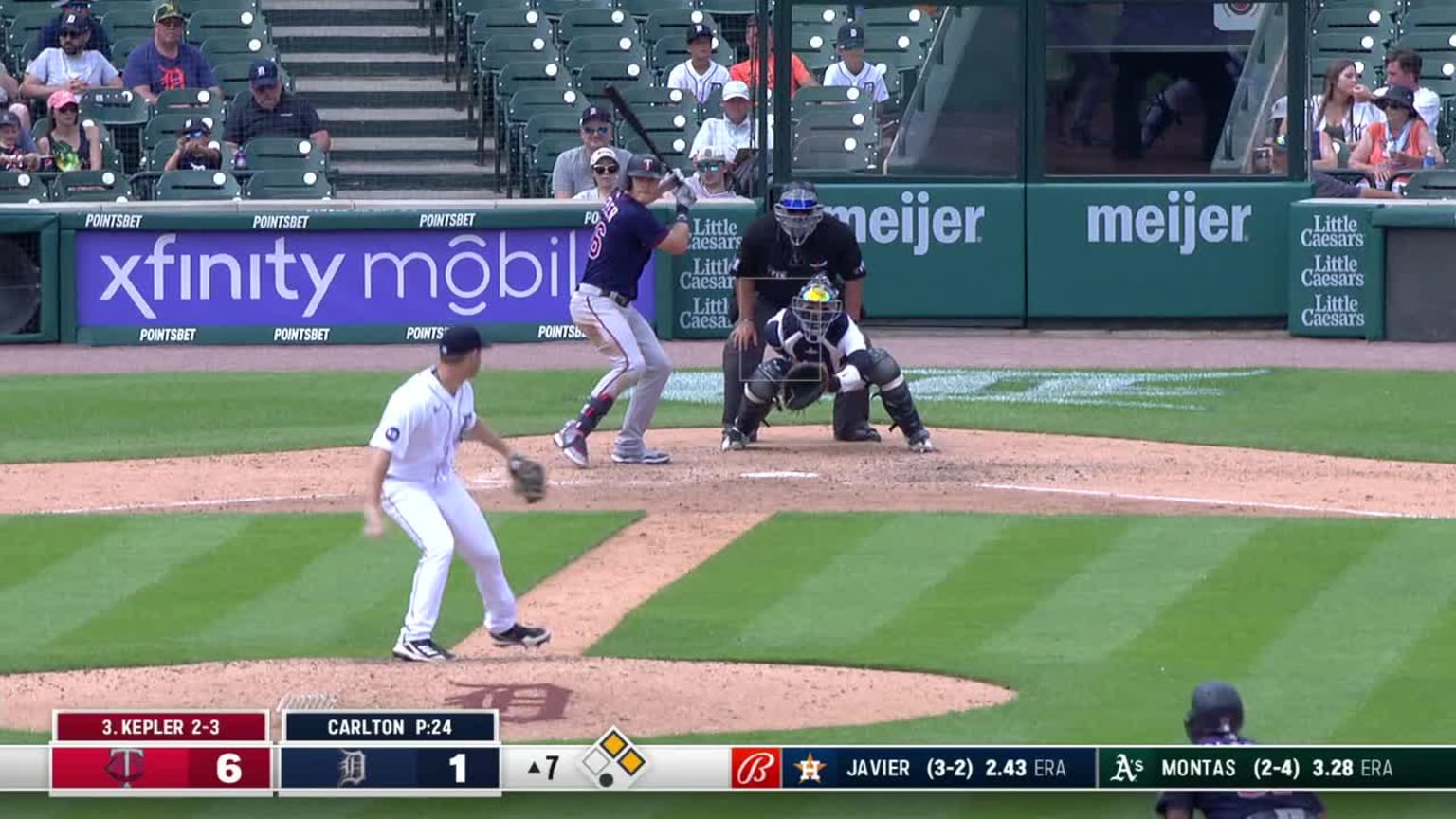 Drew Carlton Ball to Max Kepler | 05/31/2022 | Detroit Tigers