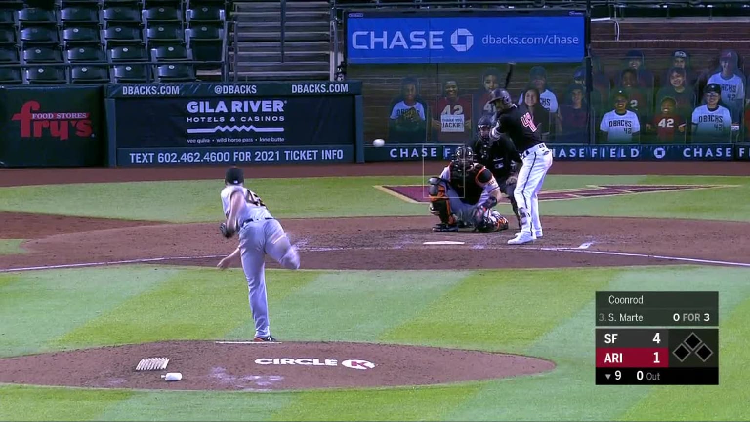 Sam Coonrod Called Strike to Starling Marte | 08/30/2020 | MLB.com