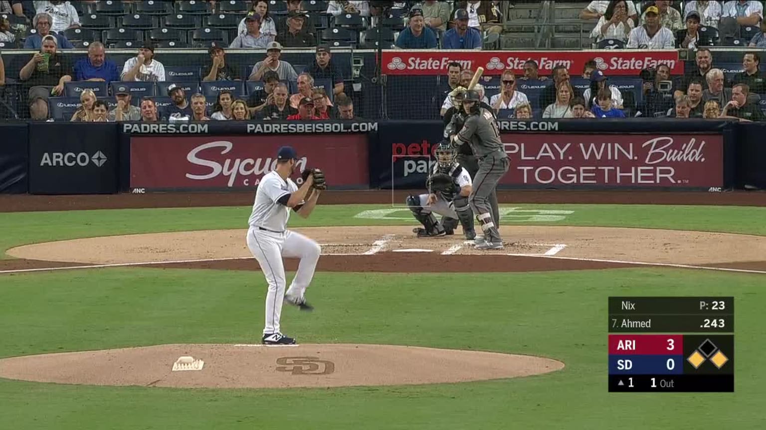 Jacob Nix Foul to Nick Ahmed | 16/08/2018 | Los Mets de Nueva York