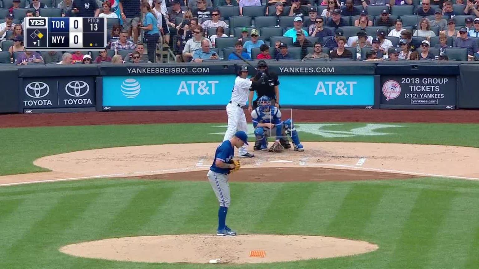 Sean Reid-Foley Called Strike to Aaron Hicks | 08/18/2018 | Cleveland ...