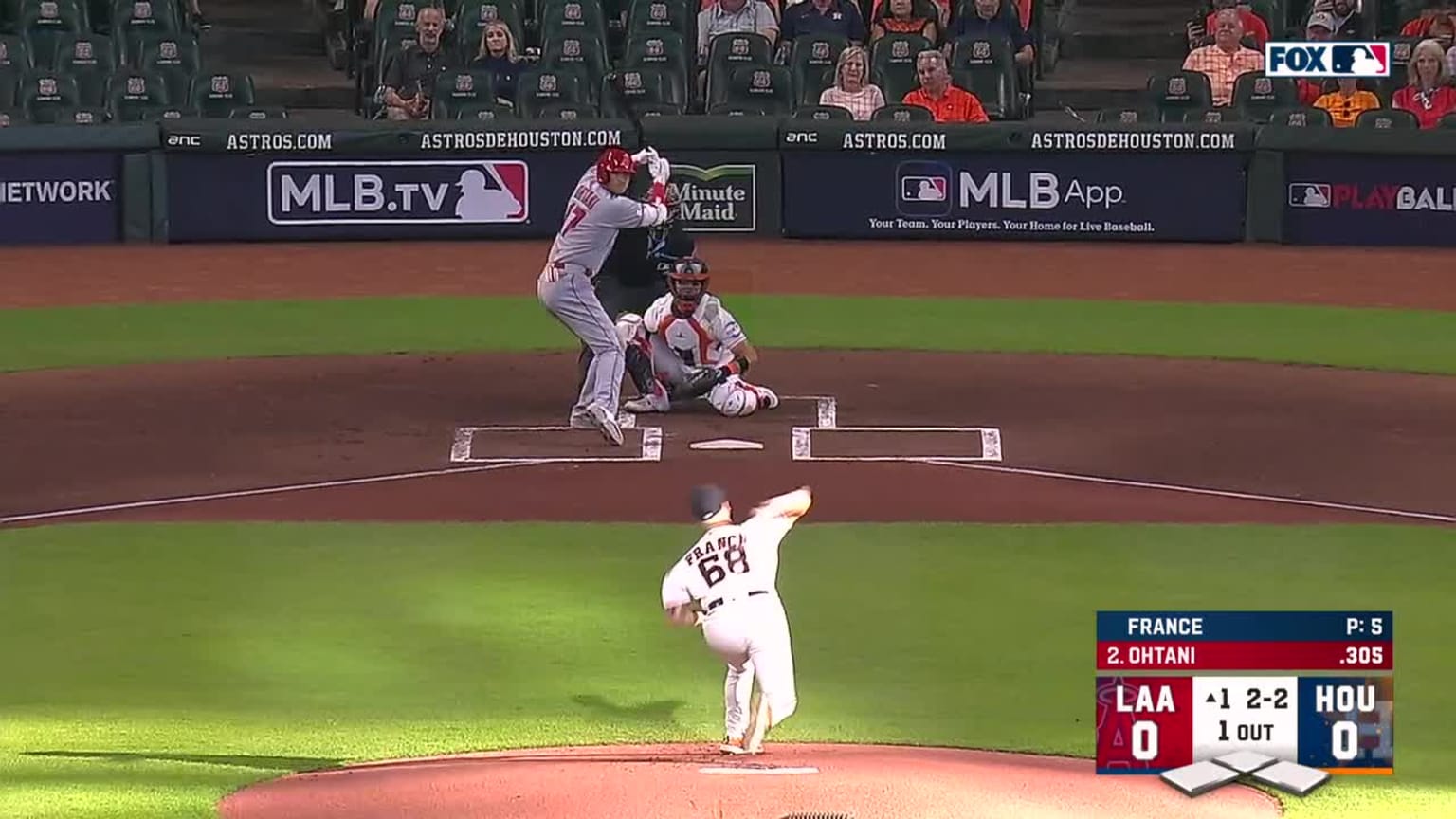 Shohei Ohtani strikes out on a foul tip. | 08/12/2023 | MLB.com