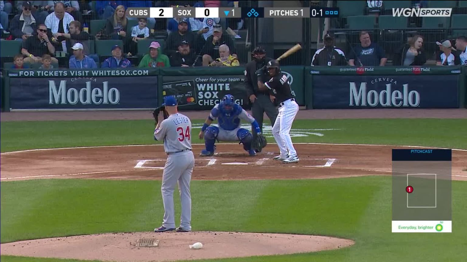 Jon Lester Ball to Tim Anderson | 09/22/2018 | Los Angeles Angels