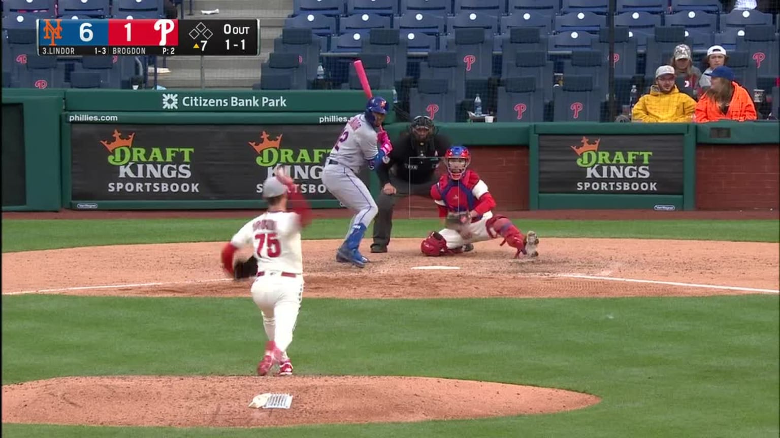 Francisco Lindor reaches on a fielding error by first baseman Rhys ...