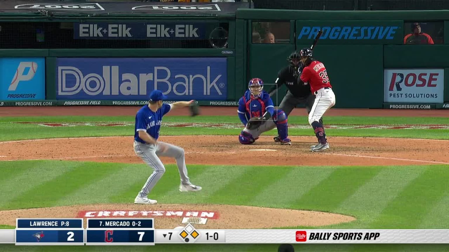 Casey Lawrence Ball In Dirt to Oscar Mercado | 05/07/2022 | MLB.com