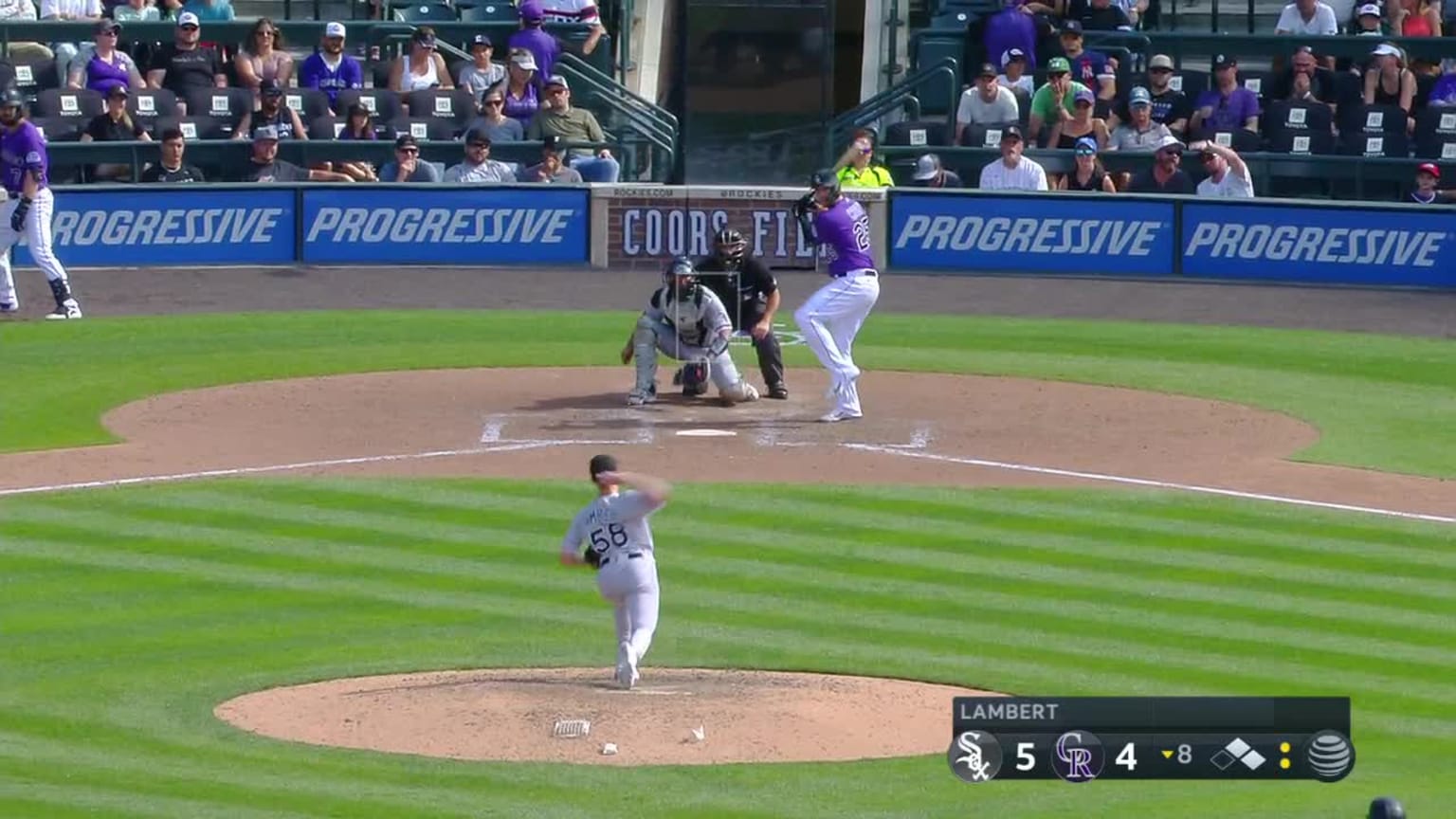 C.J. Cron pops out to shortstop Tim Anderson in foul territory. | 07/27 ...