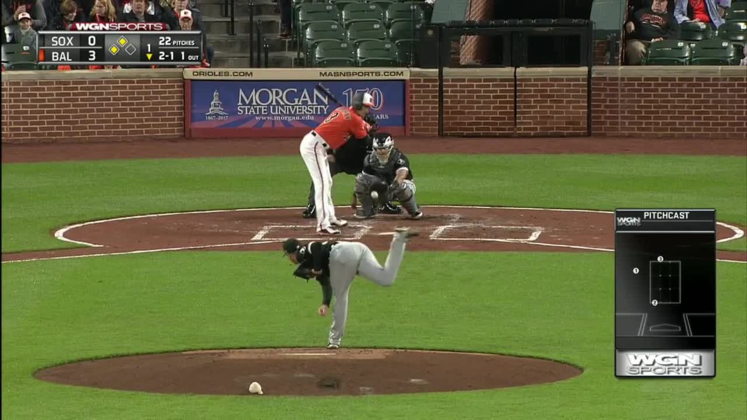Dylan Covey Ball to Ryan Flaherty | 05/06/2017 | Cincinnati Reds