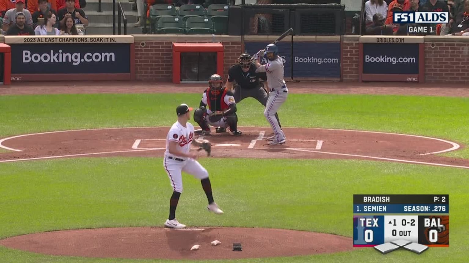 Marcus Semien strikes out on a foul tip. | 10/07/2023 | MLB.com