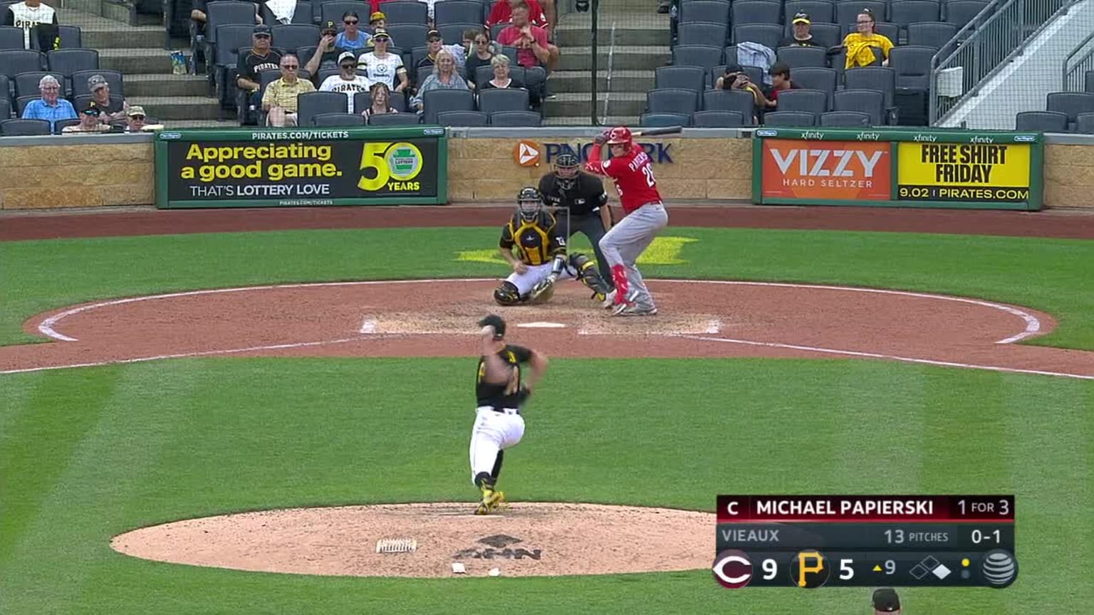 Michael Papierski grounds into a double play, third baseman Kevin Padlo ...