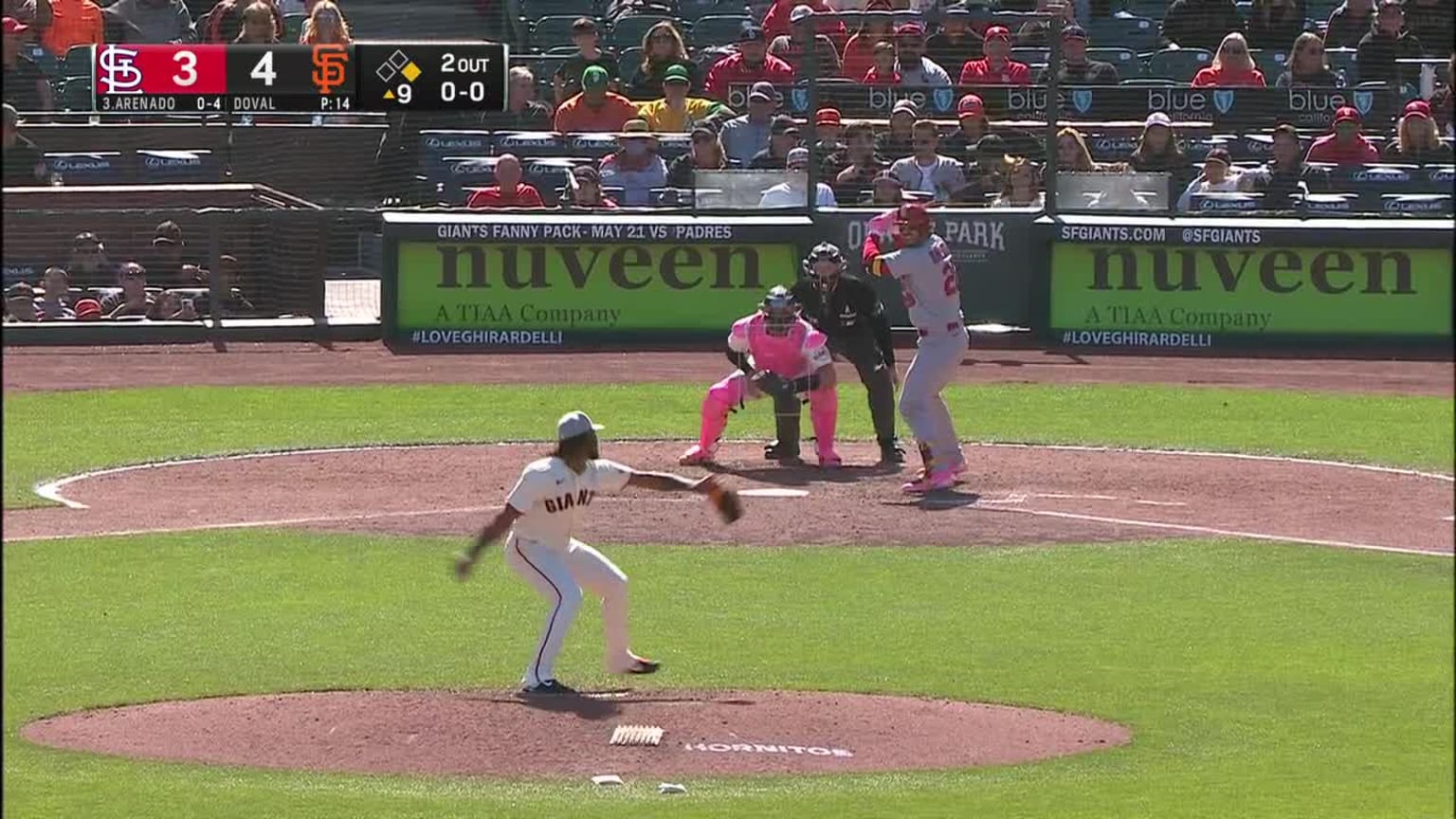 Camilo Doval Ball to Nolan Arenado | 05/08/2022 | MLB.com