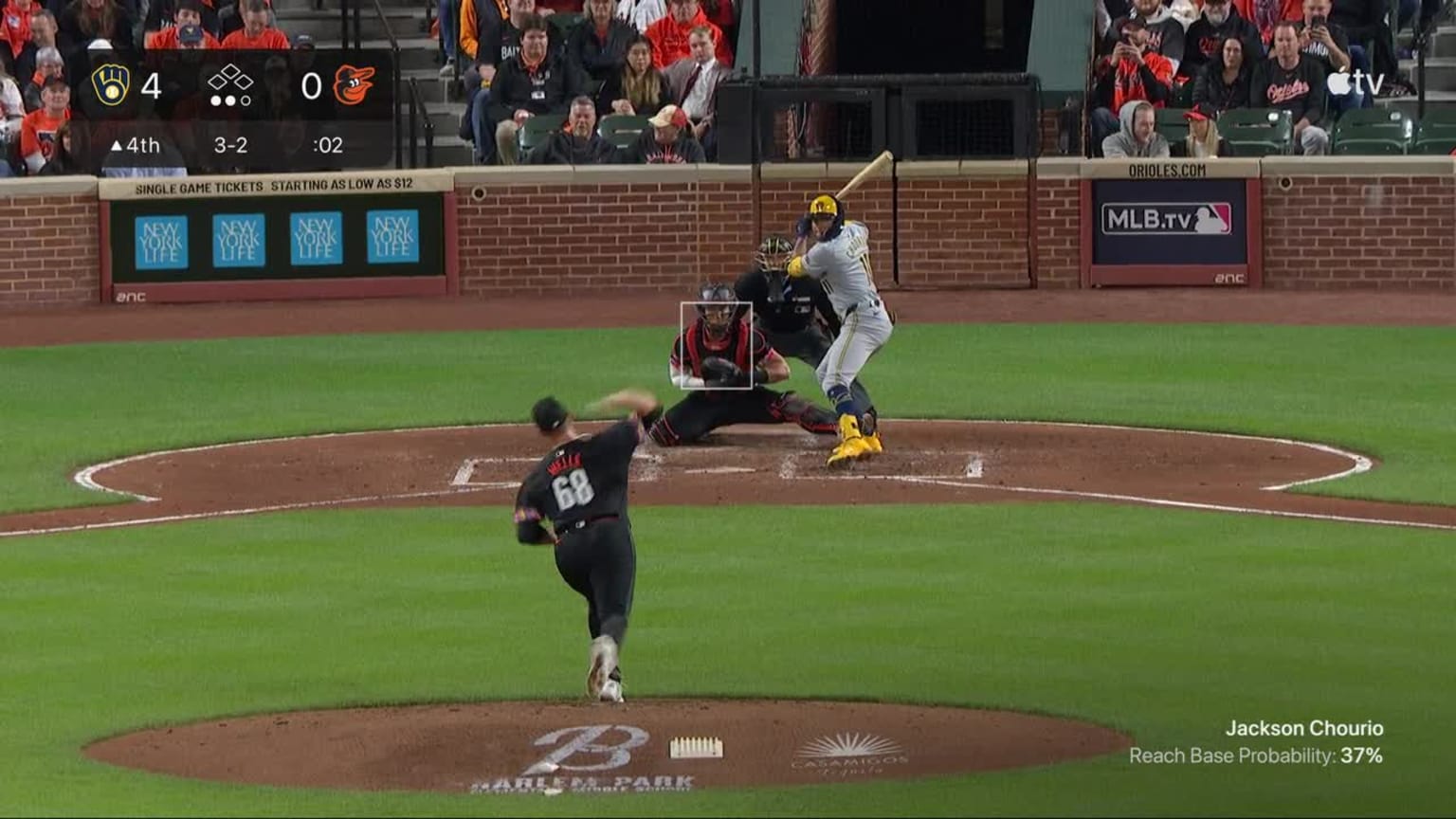 Jackson Chourio grounds out, second baseman Jackson Holliday to first ...