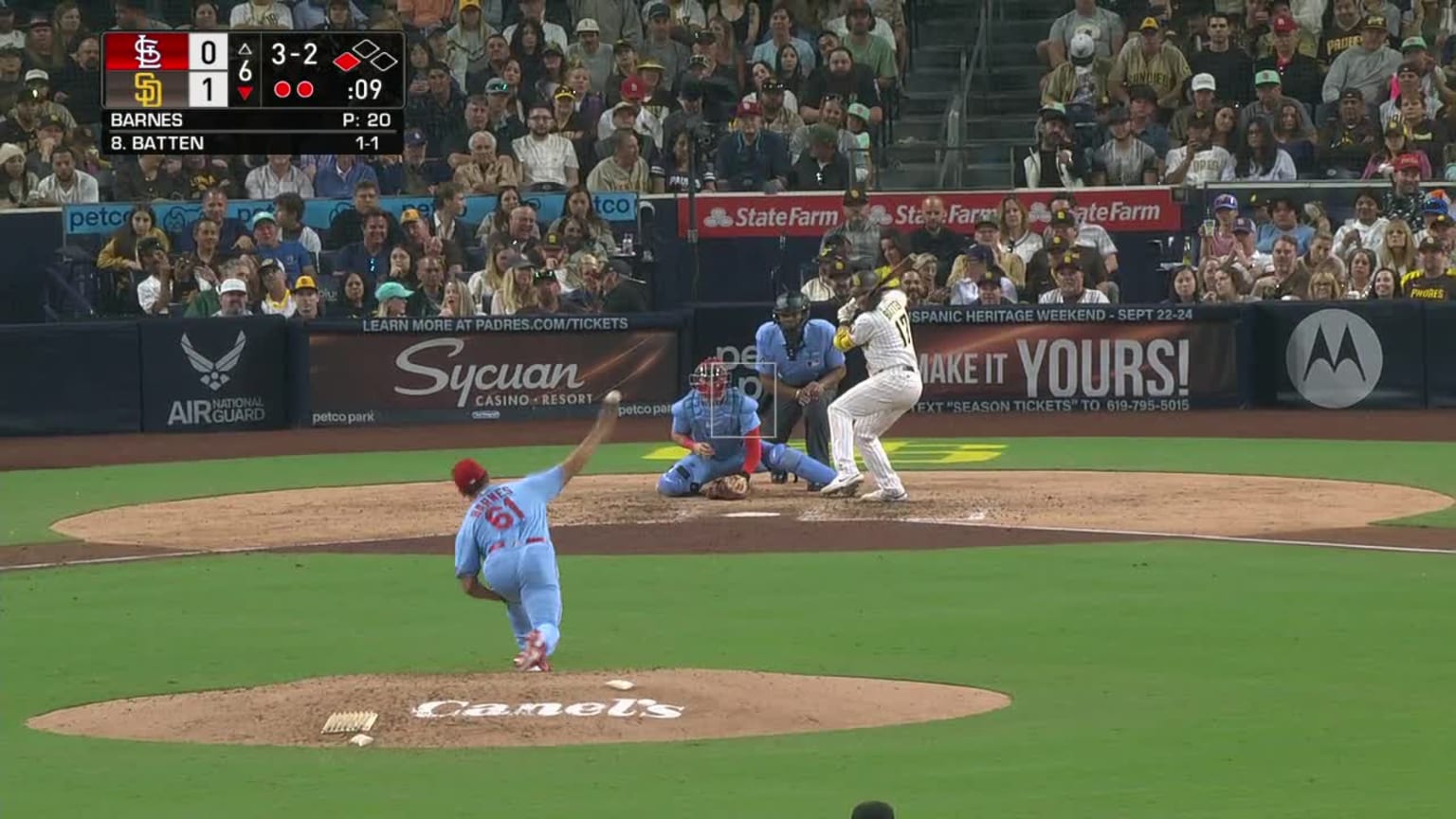 Matthew Batten grounds out, shortstop Masyn Winn to first baseman Paul Goldschmidt. | 09/23/2023 ...